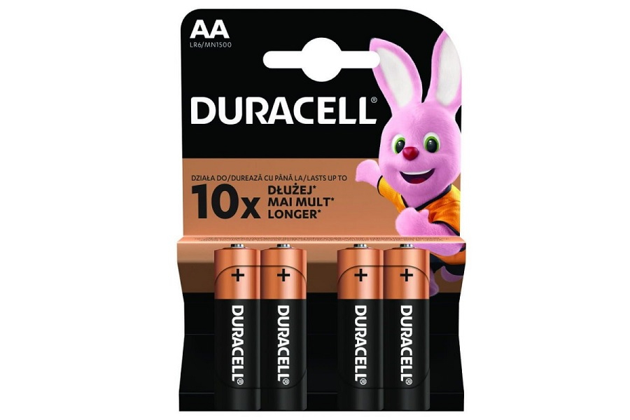 BATERIA CYLINDER DURACELL LR6 BASIC DURALOCK MN1500 4pcs BLISTER ...